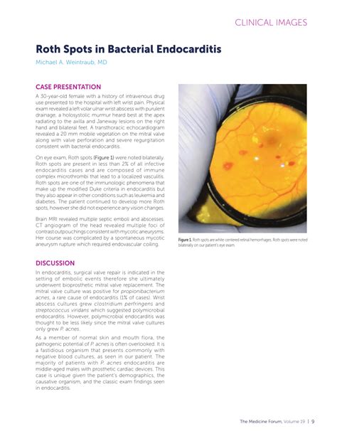 Pdf Roth Spots In Bacterial Endocarditis
