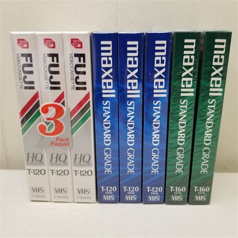 Maxwell Fuji Vhs Blank Recording Tapes New Sealed T120 T160 Etsy