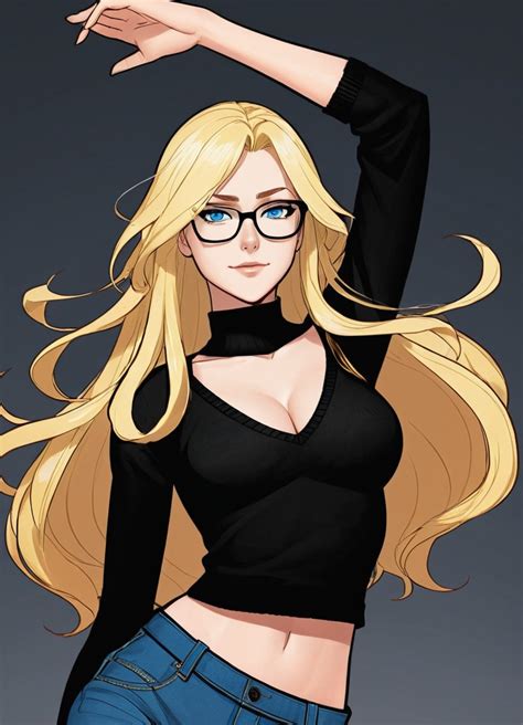 Women With Long Blonde Hair In Animation Prompts Stable Diffusion Online