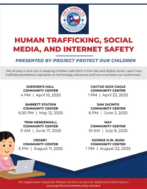 Human Trafficking Social Media And Internet Safety Workshop At