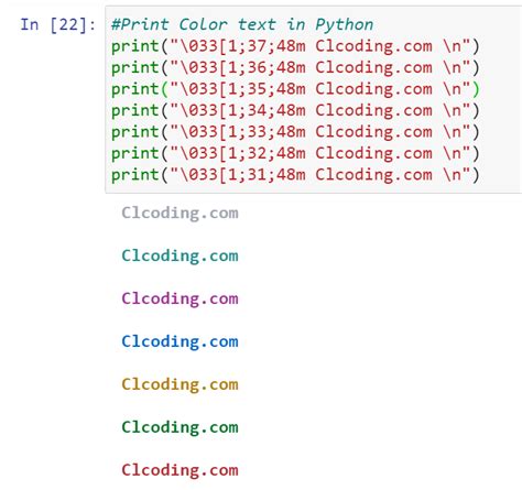 Python Coding Print Color Text In Python
