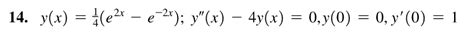 solved verify that the given function y is a solution of the