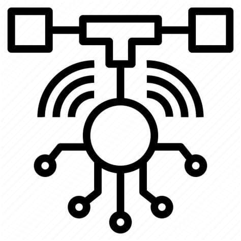 Network Node Connection Networking Protocol Wireless Icon