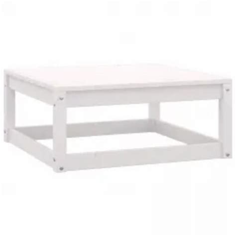 Vidaxl 10 Piece Patio Lounge Set With Cushions White Solid Wood Pine