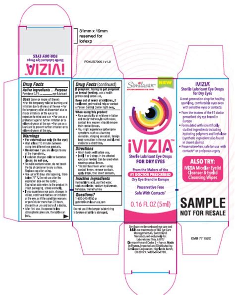 Dailymed Ivizia Dry Eye Povidone Solution Drops