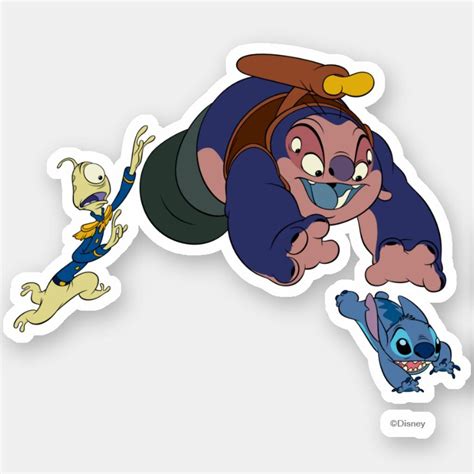 Aliens From Lilo And Stitch Sticker Zazzle Lilo And Stitch Disney