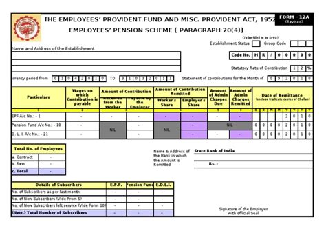 Form 12a Format Pdf Employment Compensation Labor