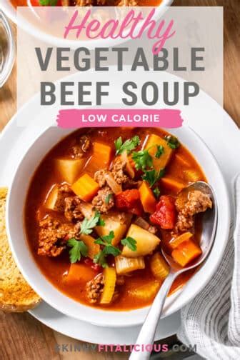 Healthy Beef Vegetable Soup Low Cal Gf Paleo Skinny Fitalicious®