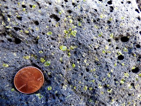 Stunning Olivine Phenocrysts In Basalt At Puohonua O Honaunau National