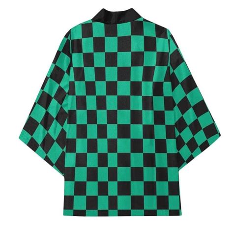 Tanjiro Kimono Tanjiro Kamado Kny Pattern Robe Anime Cloak S