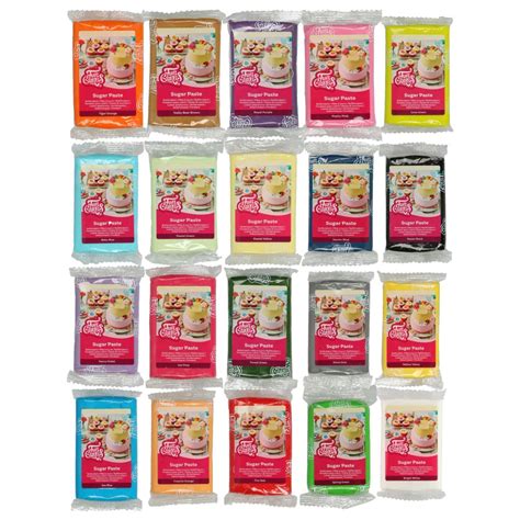 Funcakes Sugar Paste 250 Gr Colors Of Your Choice