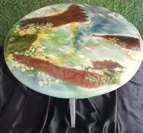 Wood Epoxy Resin Round Table Without Storage At ₹ 4000sq Ft In New