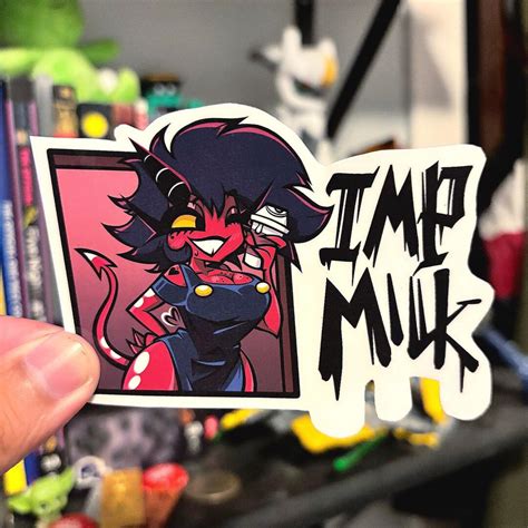 Millie Imp Milk Sticker Helluva Boss Etsy