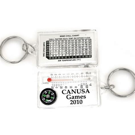 Giveaway Compass And Thermometer Keychains 2375 X 13438