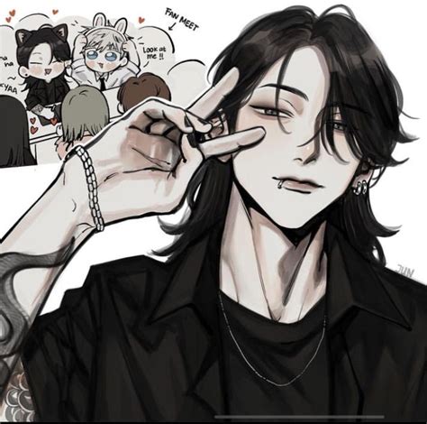 Jungkook Bocetos Dibujo De Pelo Largo Ilustración De Hombre