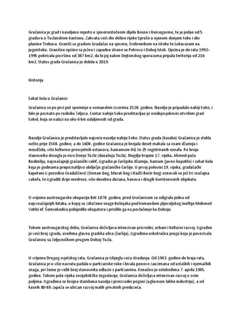Gračanica Pdf