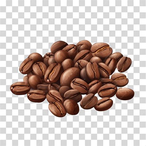 Premium Psd Coffee Beans Vector Illustration