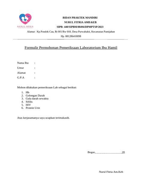 Form Lab Pmb Pdf