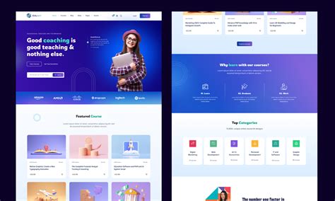 Education Or Online Education Online Courses Or Elearning Or Lms Figma Template 3 Figma