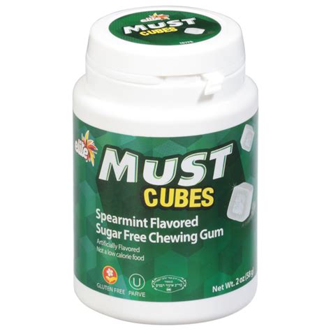 Save On Elite Kosher Must Cubes Sugar Free Spearmint Flavored Chewing Gum Order Online Delivery