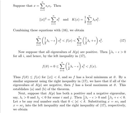 Why If The Hessian Matrix Is Not Zero Matrix Then It Has Nonzero
