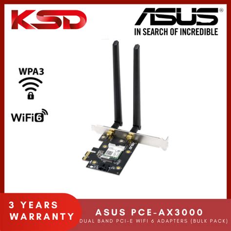 Bulk Pack Asus Pce Ax3000 Dual Band Pci E Wifi 6 Adapters Lazada