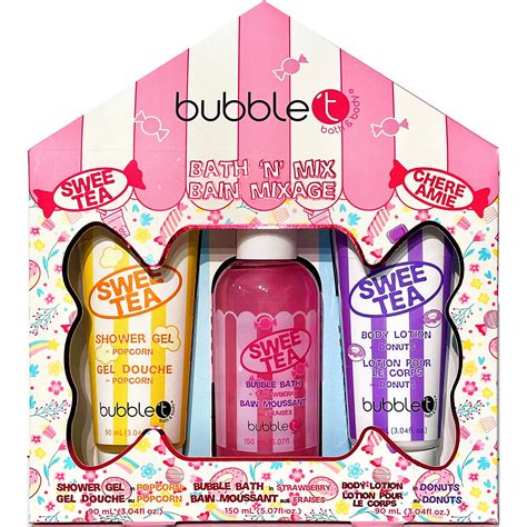 Sweet Fruity Scented Bath T Set Bubble Bath Shower Gel And Body