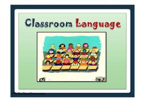Classroom Language Classroom Language Classroom Language