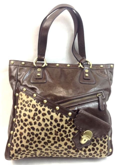 Lot Kate Landry Leather And Leopard Print Handbag