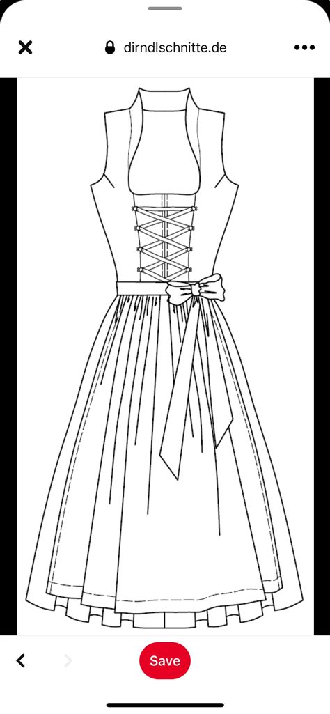 Pin Von Ekaterina Auf Dirndlandtrachtenmode Dirndl Schnittmuster