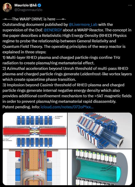 Warp Drive Concept Published By Livermore Lab With The Supervision Of