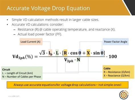 How To Calculate Voltage Drop Equations For Cable Systems Engr Tanzeel 工程师 坦泽尔 Posted On