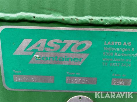Slamvandscontainer Lasto Høje Taastrup Klaravik Auktioner