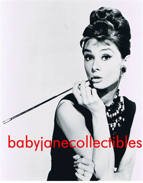 Audrey Hepburn Iconic Retro Photo W Cigarette Holder 807 Ebay
