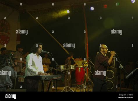 Bangladeshi Pop Singer Habib Wahid Performs On A Stage In Dhaka