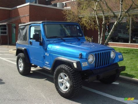 2003 Intense Blue Pearl Jeep Wrangler X 4x4 64182770