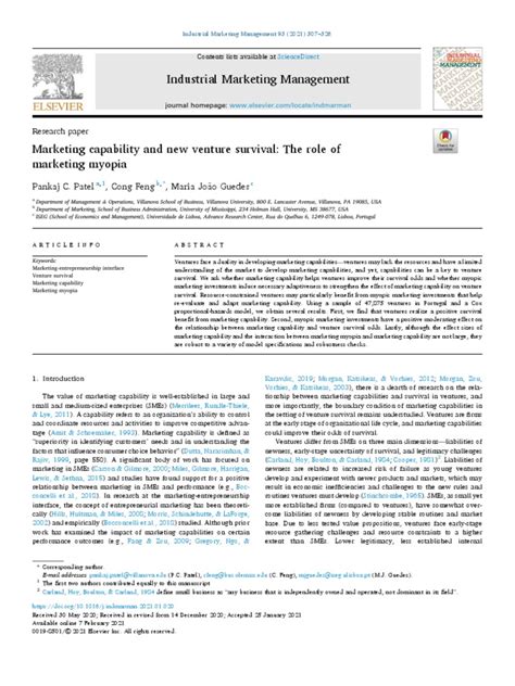 Marketing Capability Pdf Marketing Corporate Social Responsibility