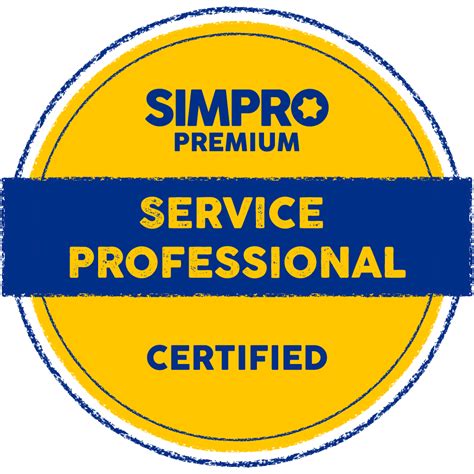 Simpro Premium Certified Service Professional Credly