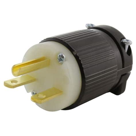 Ac Works Nema 5 15p 15 Amp 125 Volt Straight Blade Plug With Ul C Ul Approval As515p D The