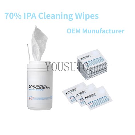 70 Isopropyl Alcoholipa Wipes Ф110 X 205 Mm Barrel Or Bag Cleaning Card Manufacturer Yousite