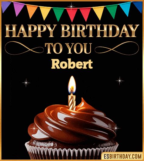 Happy Birthday Robert  🎂 Animated Images Wishes And Music 【27 S】