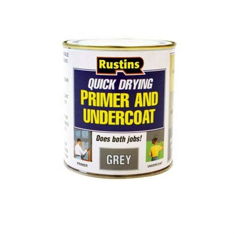 Rustins Primer And Undercoat Wood Mdf Whitegrey Quick Dry Under Coat