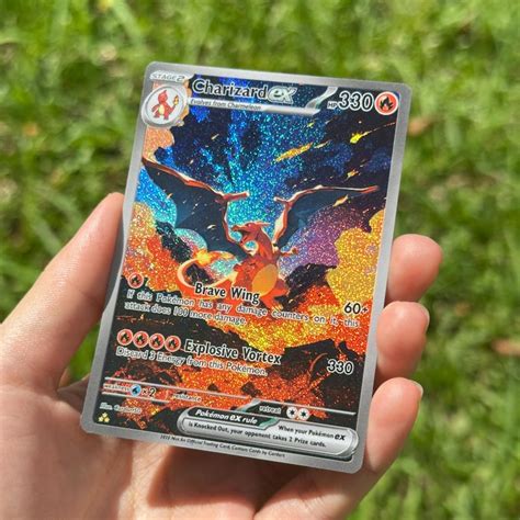 Charizard Inspired Pokemon Fan Art Card Partial Holo Finish