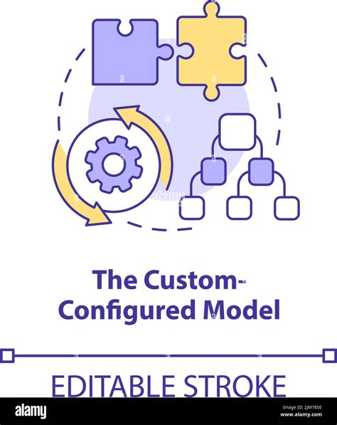 Custom Configured Model Concept Icon Stock Vector Image Art Alamy