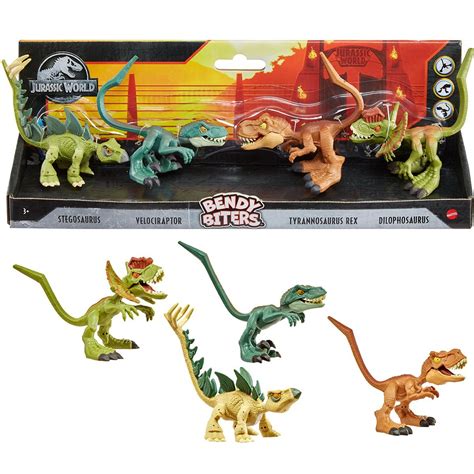 Jurassic World Mini Bendy Biters Figure 4 Pk Case Of 6