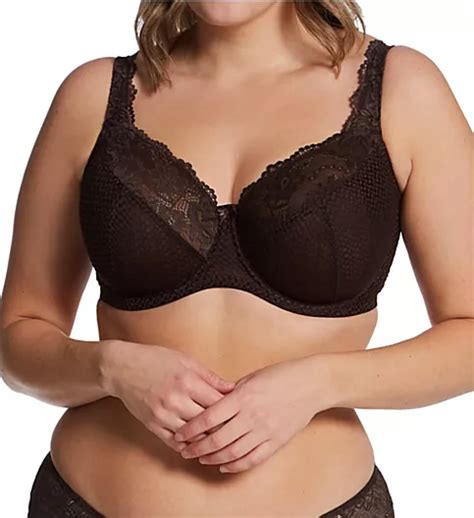 Serena Lace Multi Part Underwire Bra Chocolate 42dd