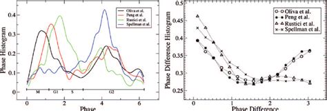 Phase Distributions Left And Phase Difference Distributions Right