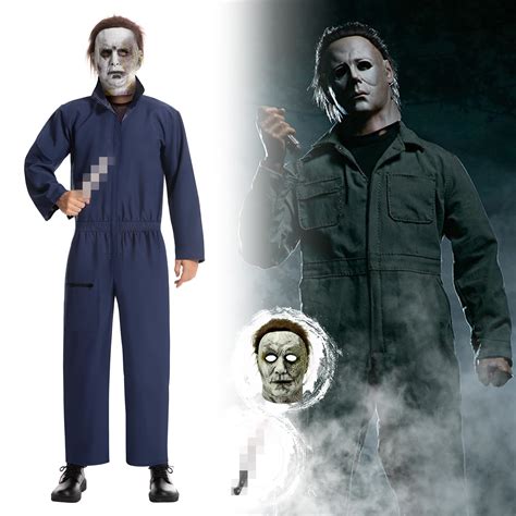 Michael Myers Costume For Adults Deluxe Halloween Cosplay With Michael