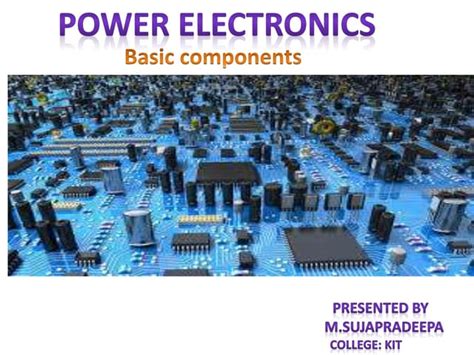 Power Electronics Pptx Operating Systems Computer Software And