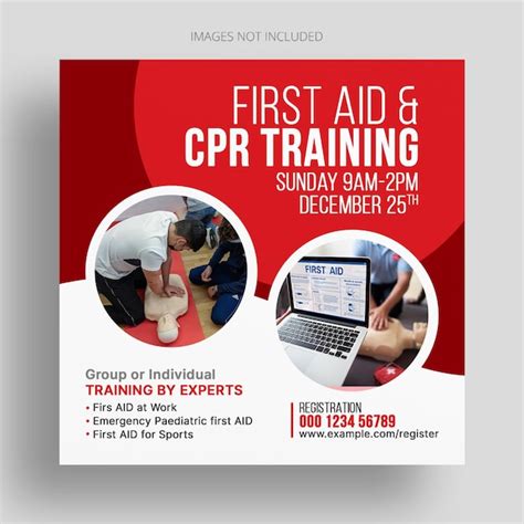 Cpr Training Flyer Psd High Quality Free Psd Templates For Download